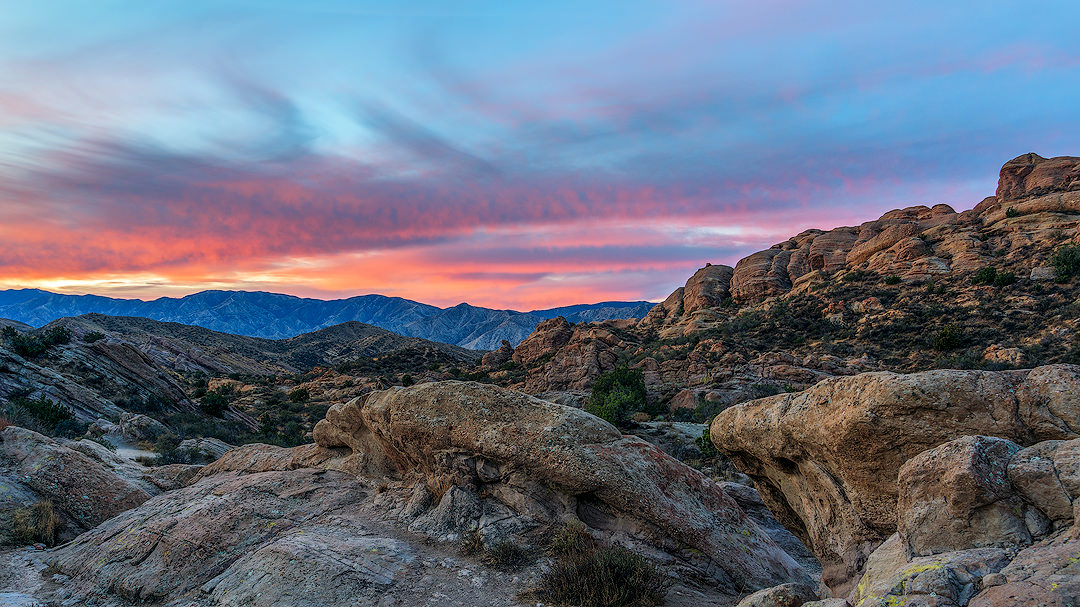 Sunrise Between The Rocks