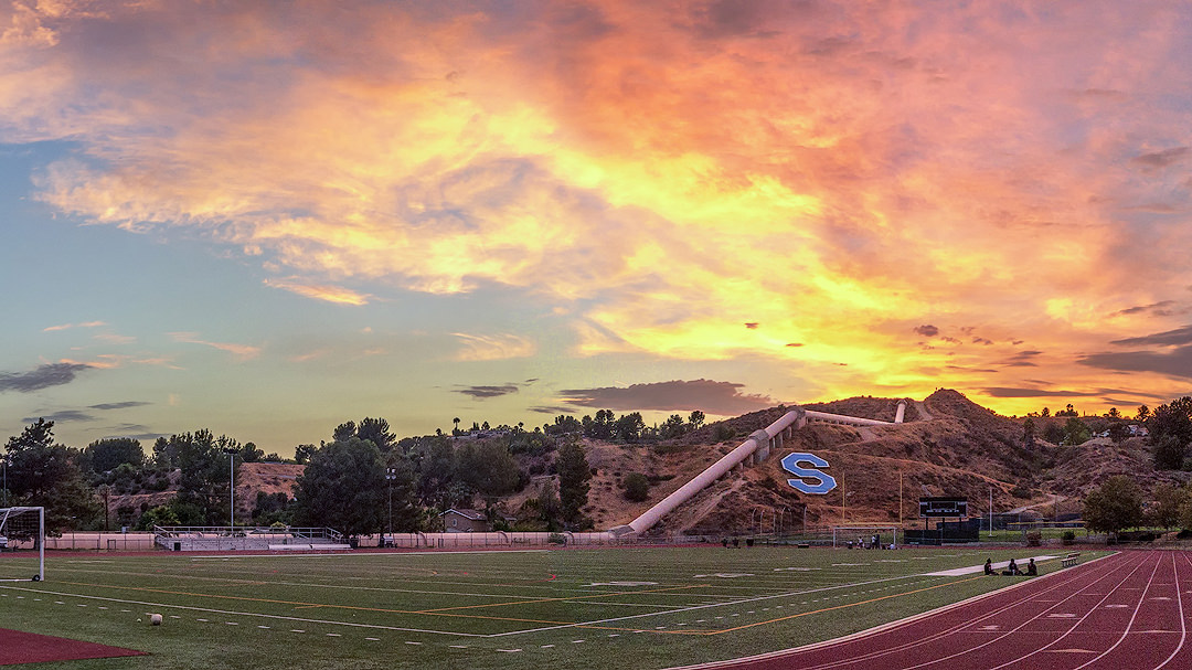 Sunset At Saugus Track